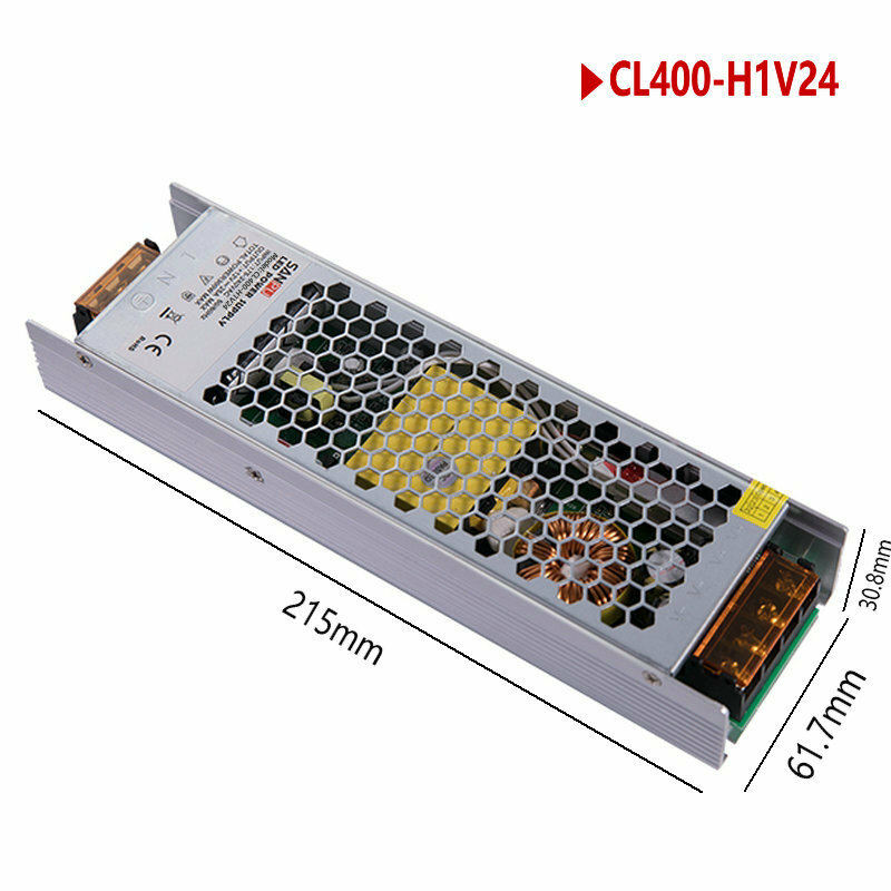 Ультратонкий линейный светодиодный блок питания 220В на 12В/24В/48В с постоянным напряжением для световых коробов и линейных светодиодных лент.