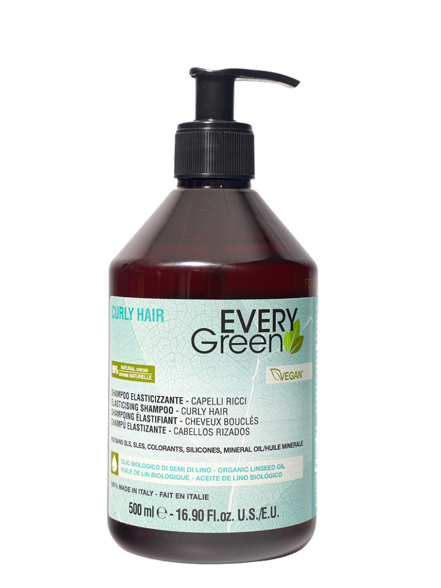 Шампунь для вьющихся и волнистых волос Dikson EVERY GREEN VEGAN CURLY HAIR SHAMPOO, 500 мл