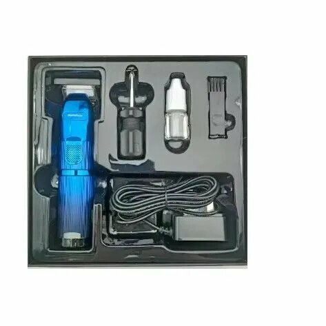 Машинка для стрижки Набор машинок для стрижки волос Madeshow M5f и M6 Blue, беспроводной набор триммеров для волос Baebers, полностью металлическая волос, голубой