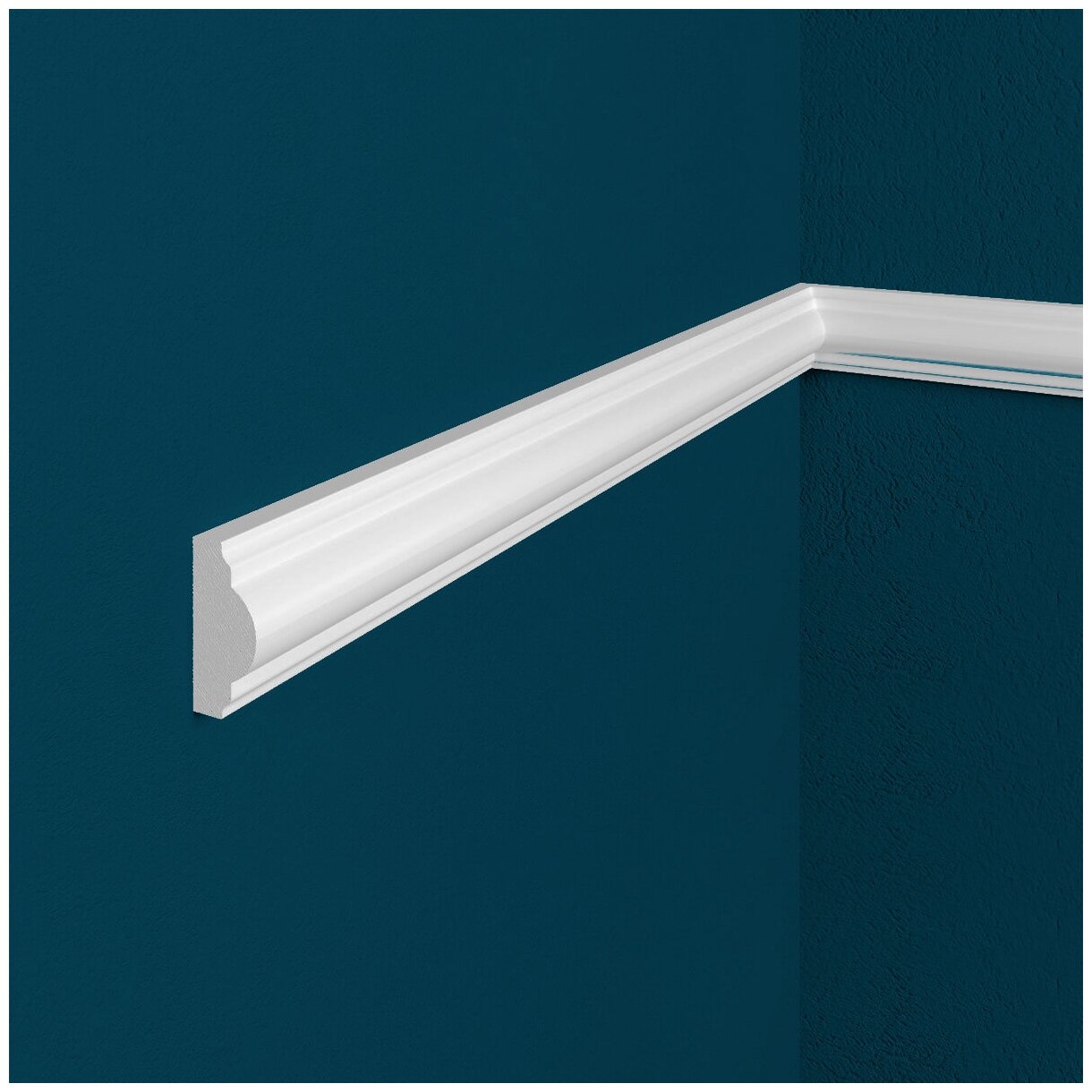 Молдинг настенный 12х25 мм Perfect Plus P35 дюрополимер длина 2 метра