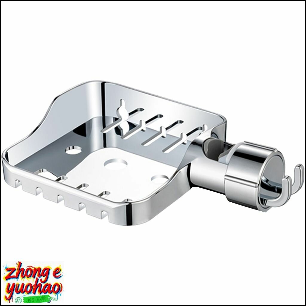 Регулируемая мыльница без перфорации-душевая штанга с клипсой на сливной рейке унитаза