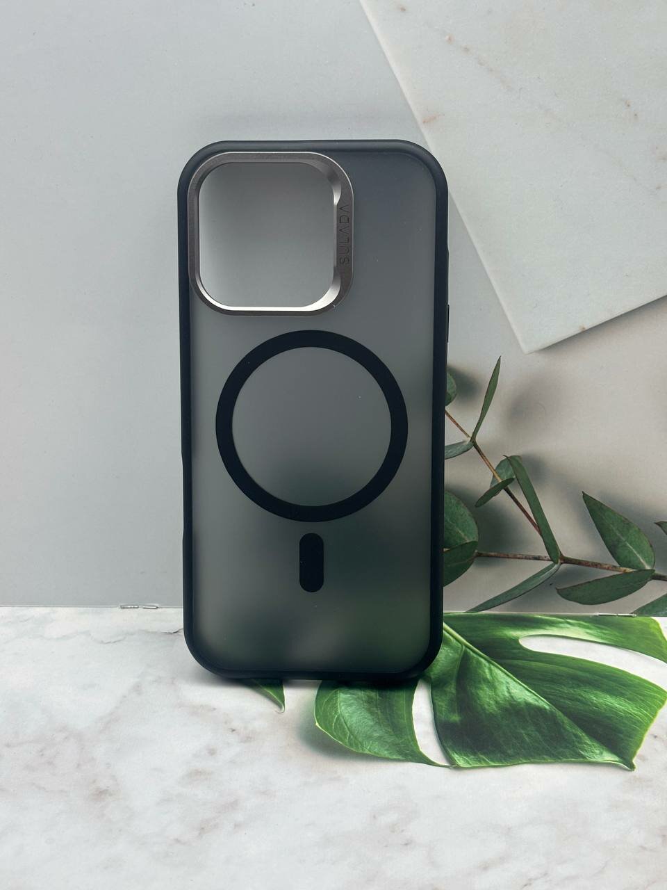 Чехол для iPhone 16 Pro, силикон, ударопрочный, с магнитом, защита камеры