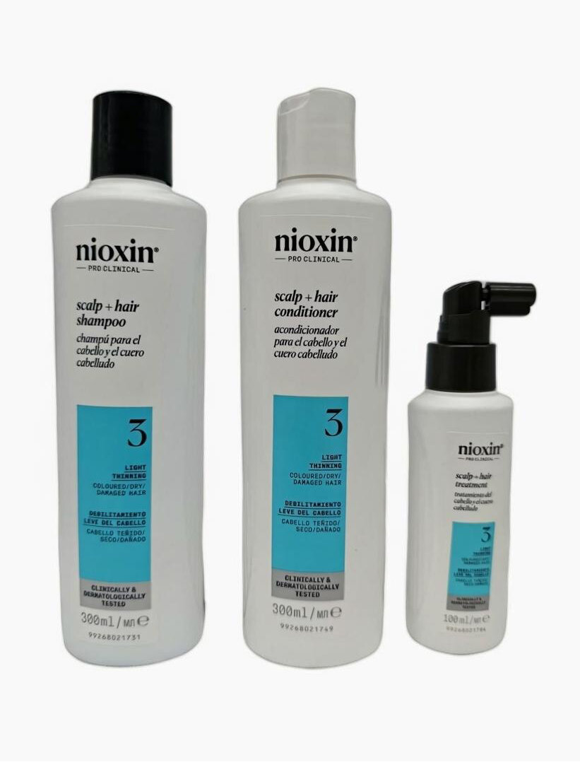 Nioxin System 3 Kit XXL - Набор для окрашенных тонких химически обработанных волос (Система 3) 300 мл+300 мл+100 мл