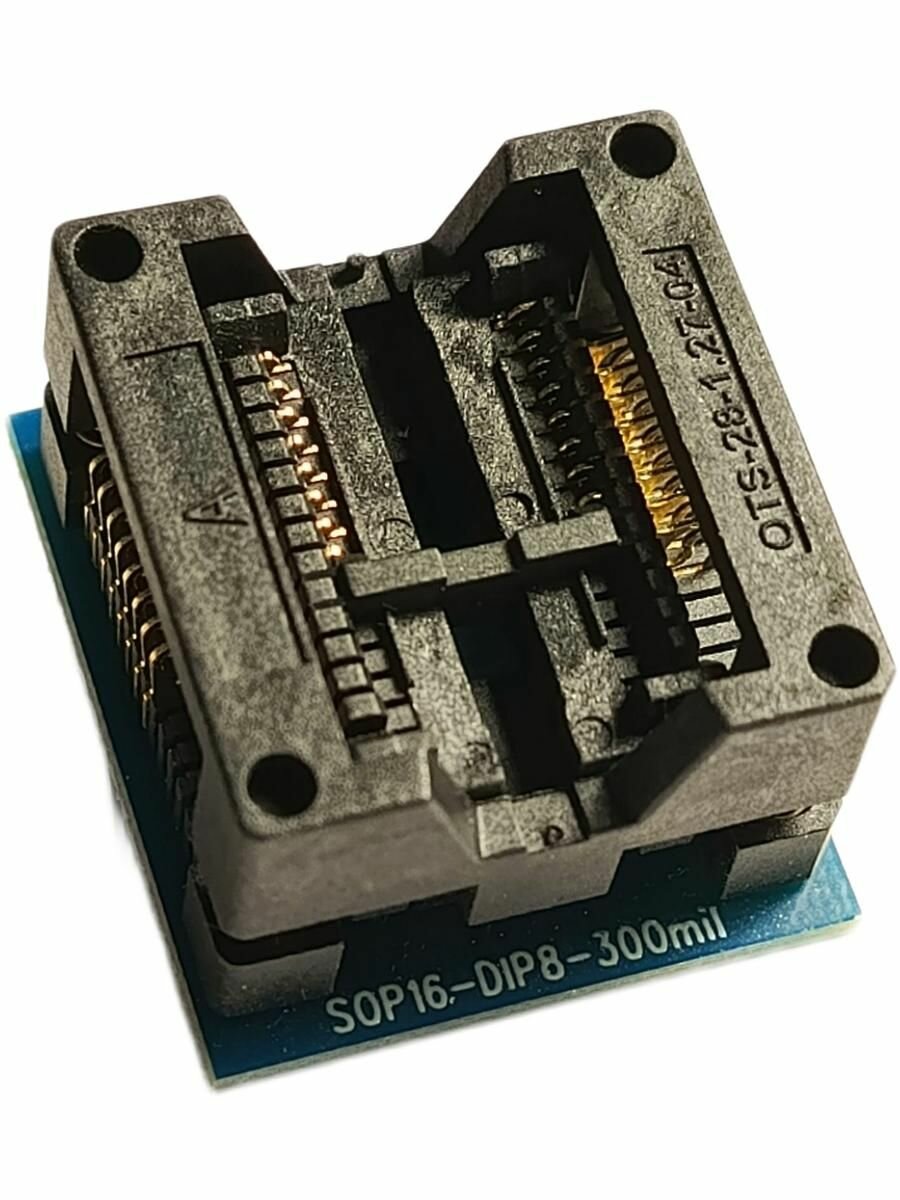 SOIC16 SOP16 - DIP8 панелька адаптер 300 mil