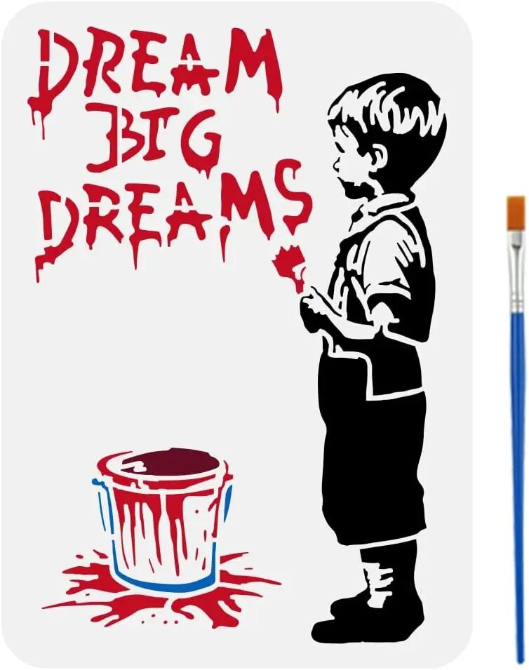 Трафарет для рисования Big Dreamer 8,3x11,7 дюйма
