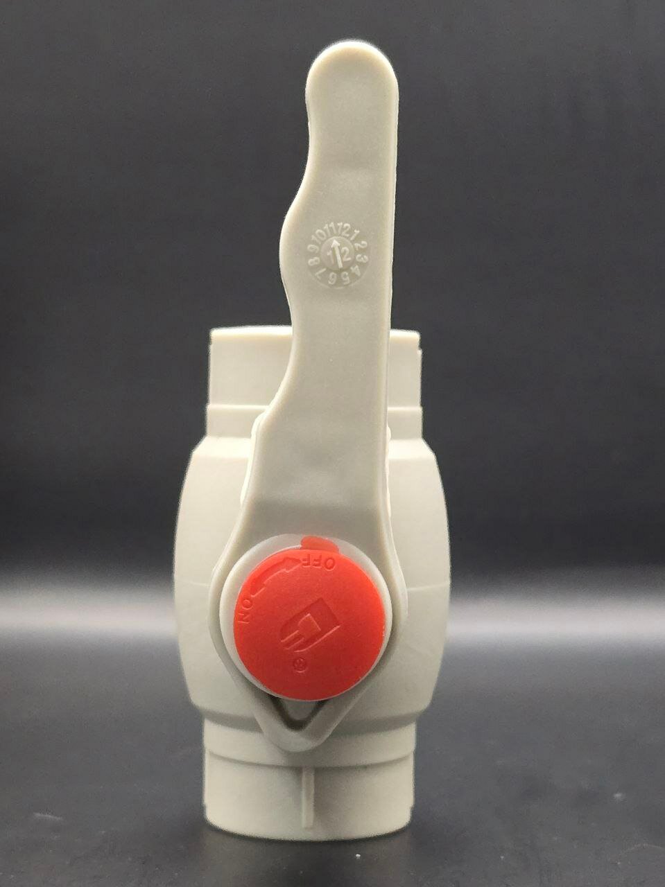 Кран шаровой полипропиленовый 20 мм PPR серый (ASPIPE)