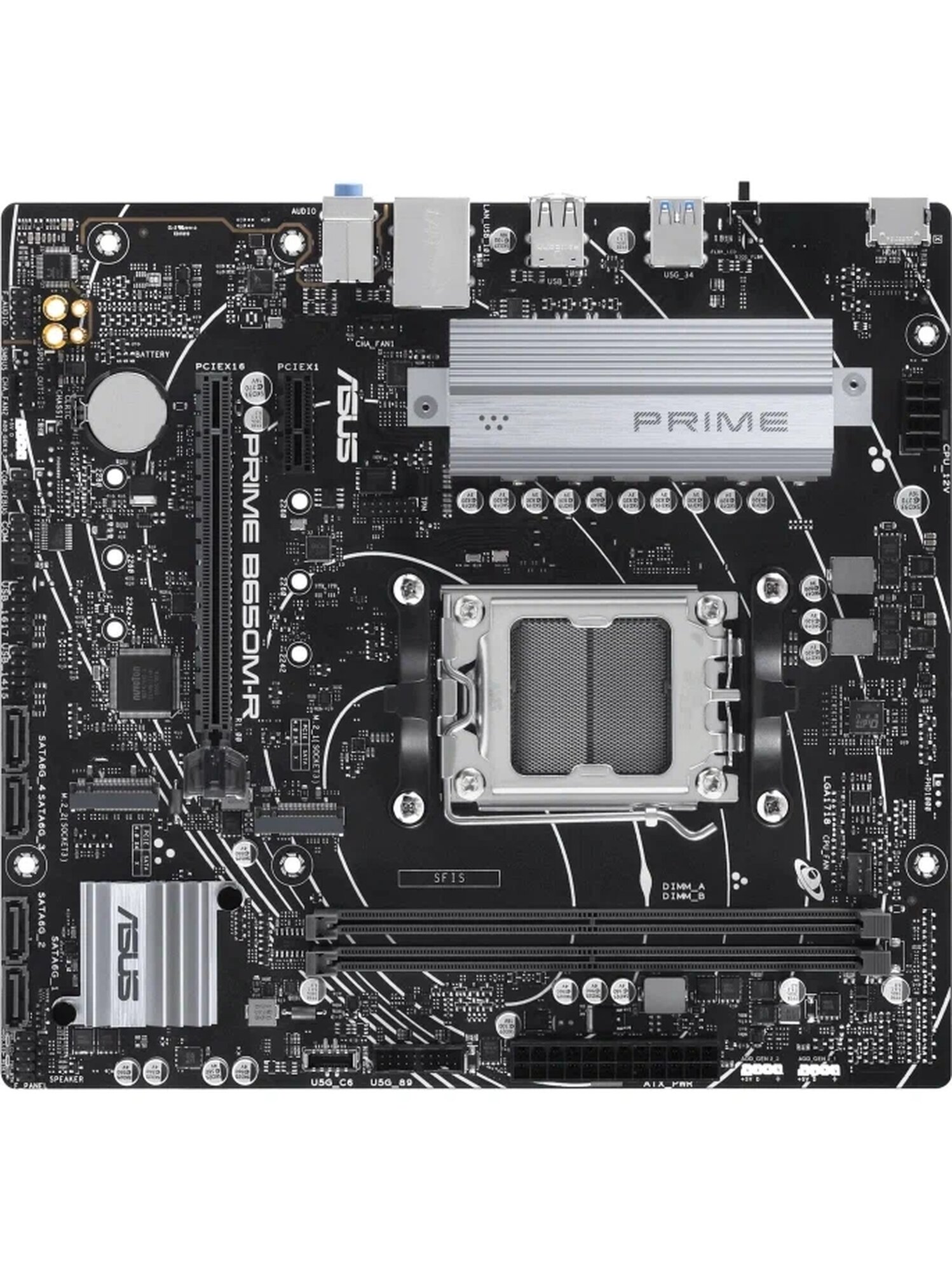 Материнская плата Asus PRIME B650M-R, SocketAM5, AMD B650, mATX