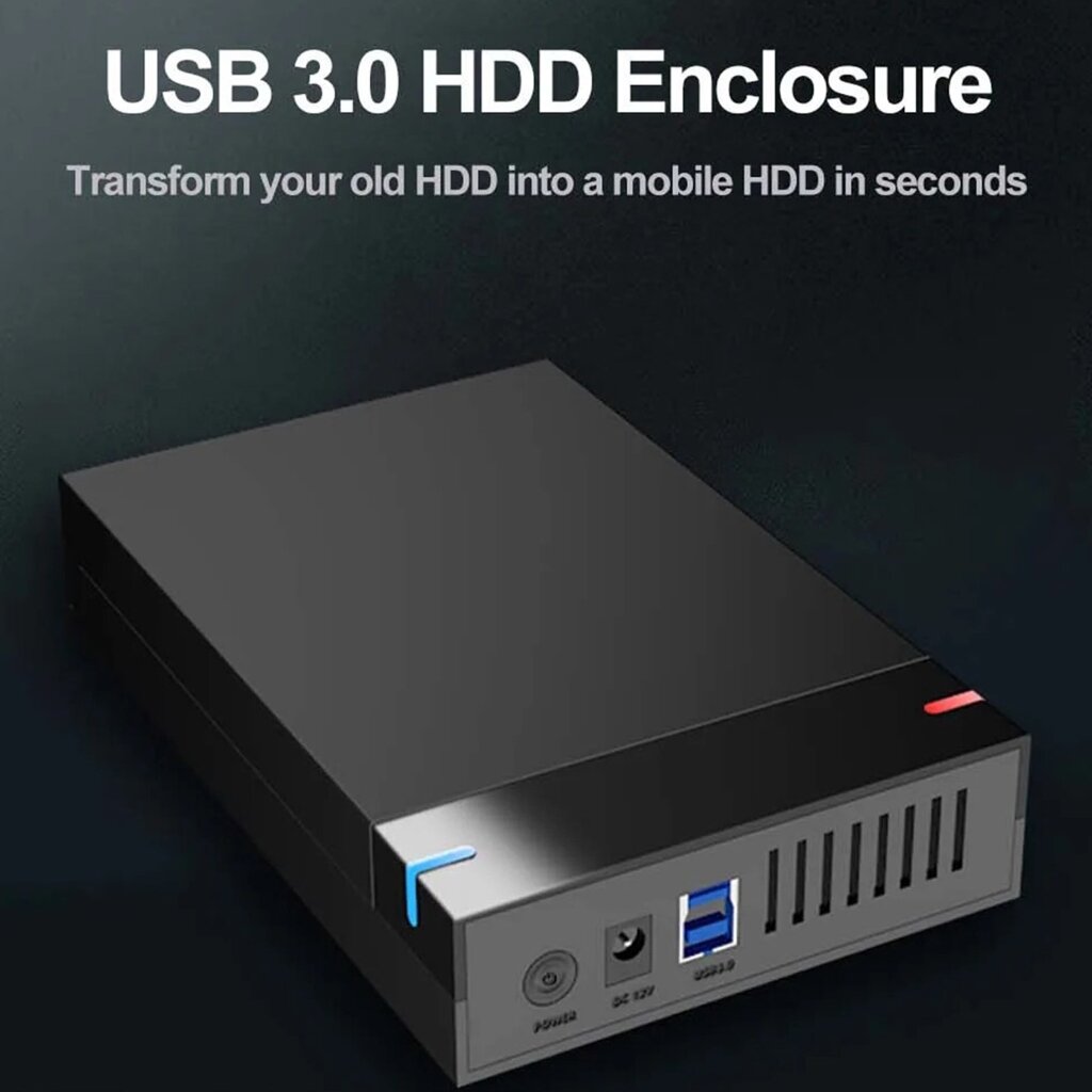 3.5inch External Hard Drives Enclosure USB3.0 Hard Disk Case Support Data — фото 1