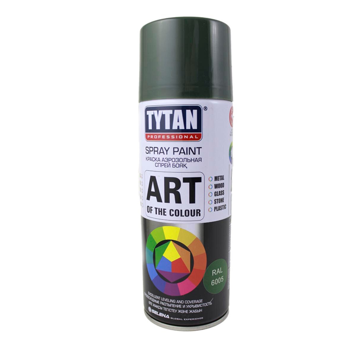 Эмаль-аэрозоль Tytan 520/400 мл, универсальная, RAL6005 темно-зеленая