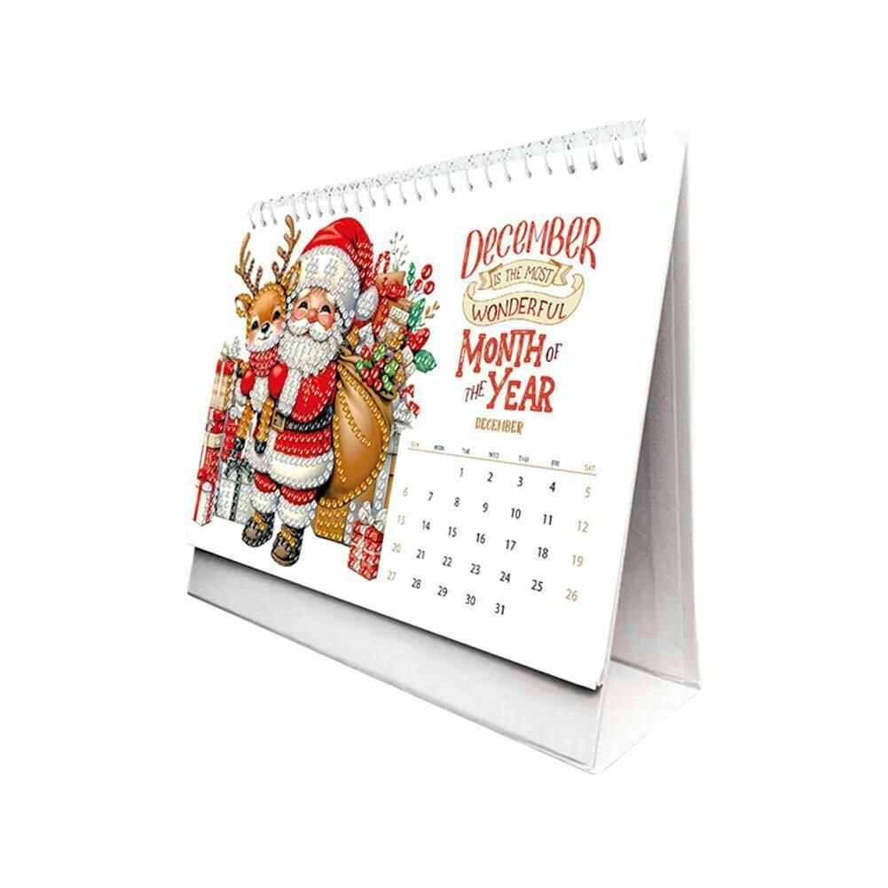 Календарь с алмазной вышивкой, DIY набор 12 шт, календарь с детскими мультипликационными персонажами