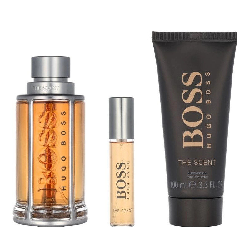 Набор Hugo Boss The Scent туалетная вода 100 мл + туалетная вода 10 мл + гель для душа 100 мл / Хуго Босс Зе Сент