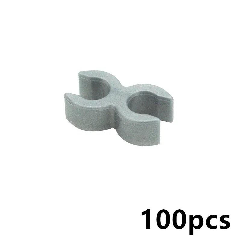 MOC кирпичные зажимы двойные U-образные зажимы строительные блоки DIY аксессуары 100 шт./лот строительные креативные кирпичи детали игрушки для детей