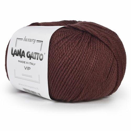 Пряжа Lana Gatto VIP 19034 (1 моток 50г/200м) гнилая вишня