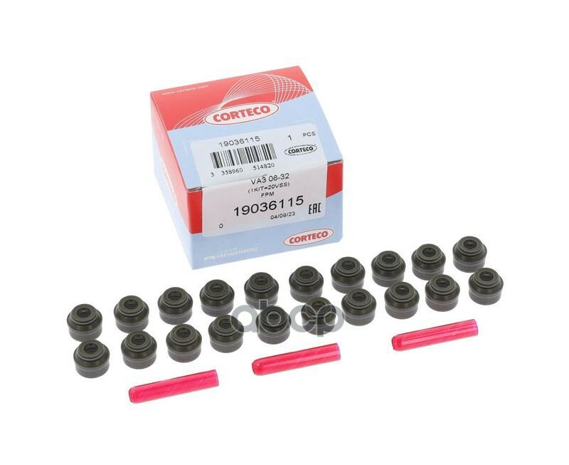 Колпачки маслосъемные (1 KIT=20 VSS) FORD: FOCUS II 2.5 ST 04- MONDEO IV 2.5 07- MONDEO IV Turnier 2.5 07- MONDEO IV седан 2.