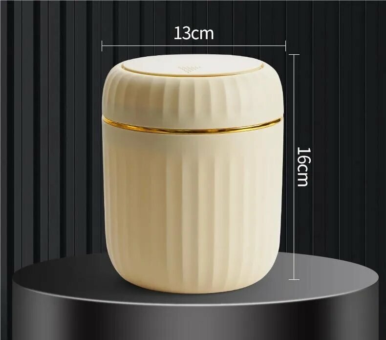 Мусорный бак контейнер для мусора настольный маленький, 1.5 л, 1 шт