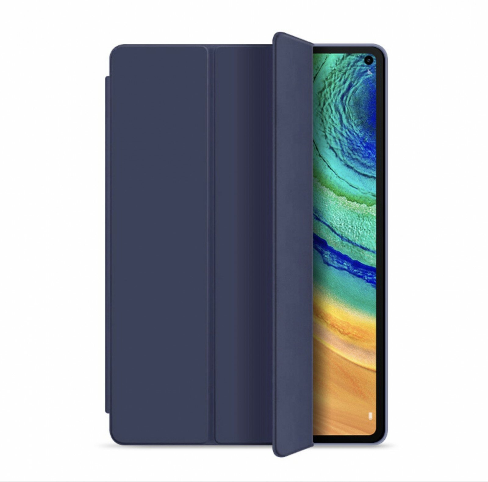 Чехол-книжка MyPads для Huawei MediaPad M6 10.8 с функцией засыпания синий