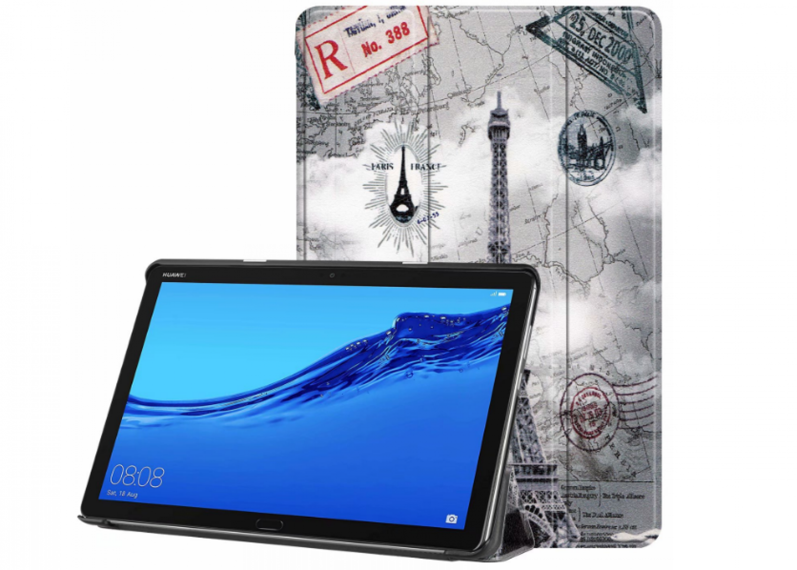 Чехол-обложка MyPads для HUAWEI MediaPad M5 Lite 8 с магнитной застежкой и дизайнерским принтом