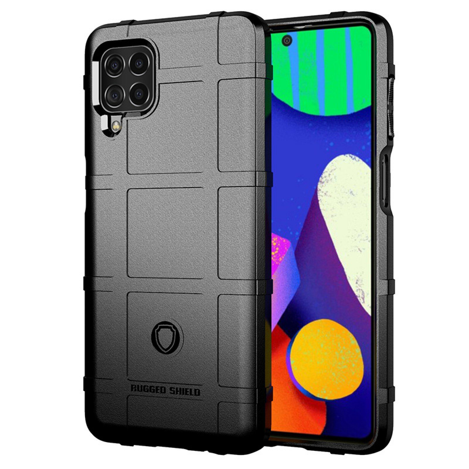 Противоударный чехол-бампер MyPads для Samsung Galaxy F62 / M62 SM-M625 черный