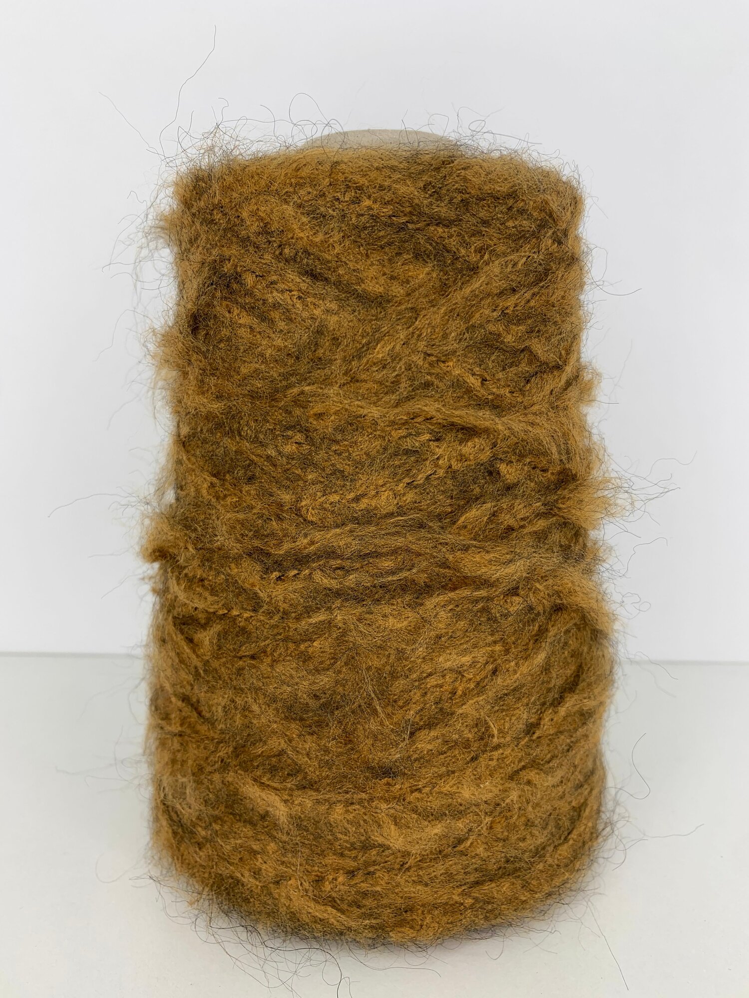 KAN - Fashion Mill; меринос вспушенный, п/а, акрил; 180м/100гр; col. 304731желто-коричневый; вес 250гр, italyyarn