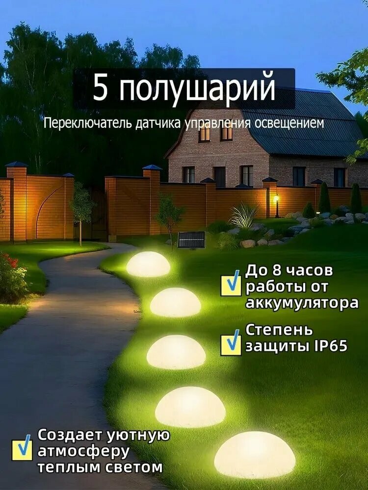 Уличный светильник, 1.2W, количество ламп:5шт