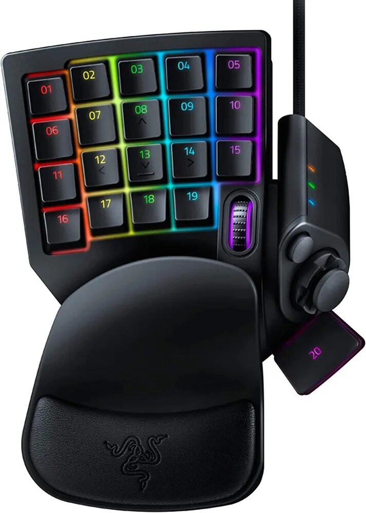Razer Tartarus Pro - Игровая клавиатура, черный матовый, программируемые клавиши, подставка для рук