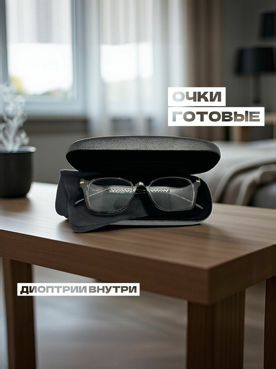 Очки корригирующие однофокальные стигматические с минеральными полимерными линзами в металлической, пластиковой, комбинированной, полуободковой, безободковой оправе.