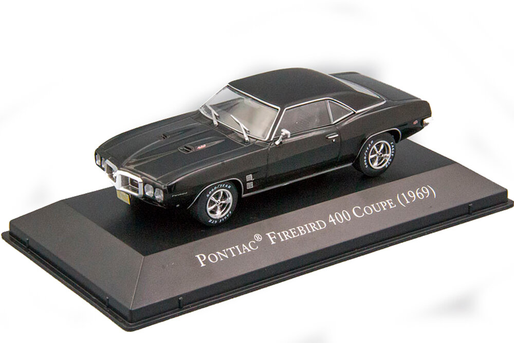 Модель коллекционная DEAGOSTINI Pontiac firebird 400 coupe 1969 black