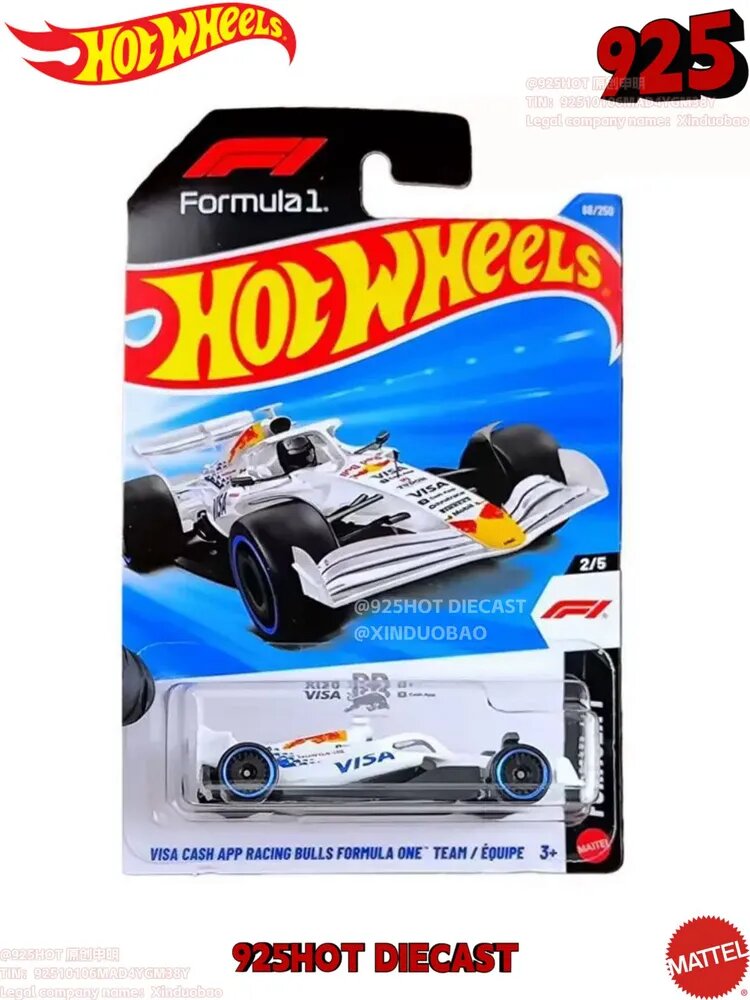 Машинка Hot Wheels F1 VISA Cash APP Racing BULLS Formula ONE TEAM eouipe C4982 2026D игрушечная машина
