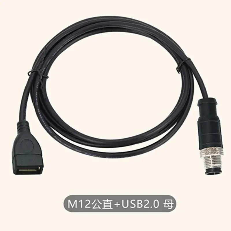Кабель M12 to USB TLXT 1 meters, Type-A, 4 pin, Female USB to Male