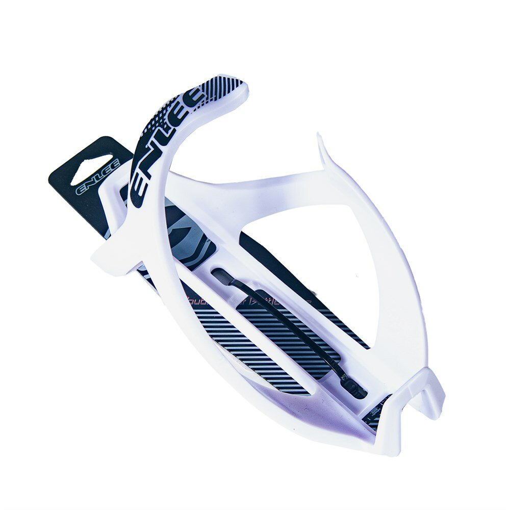 Флягодержатель велосипедный Enlee R-10WHITE на раму, пластик, белый