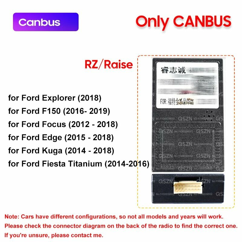 Canbus адаптер для Ford Focus/Explorer/F150/Edge/Kuga/Fiesta