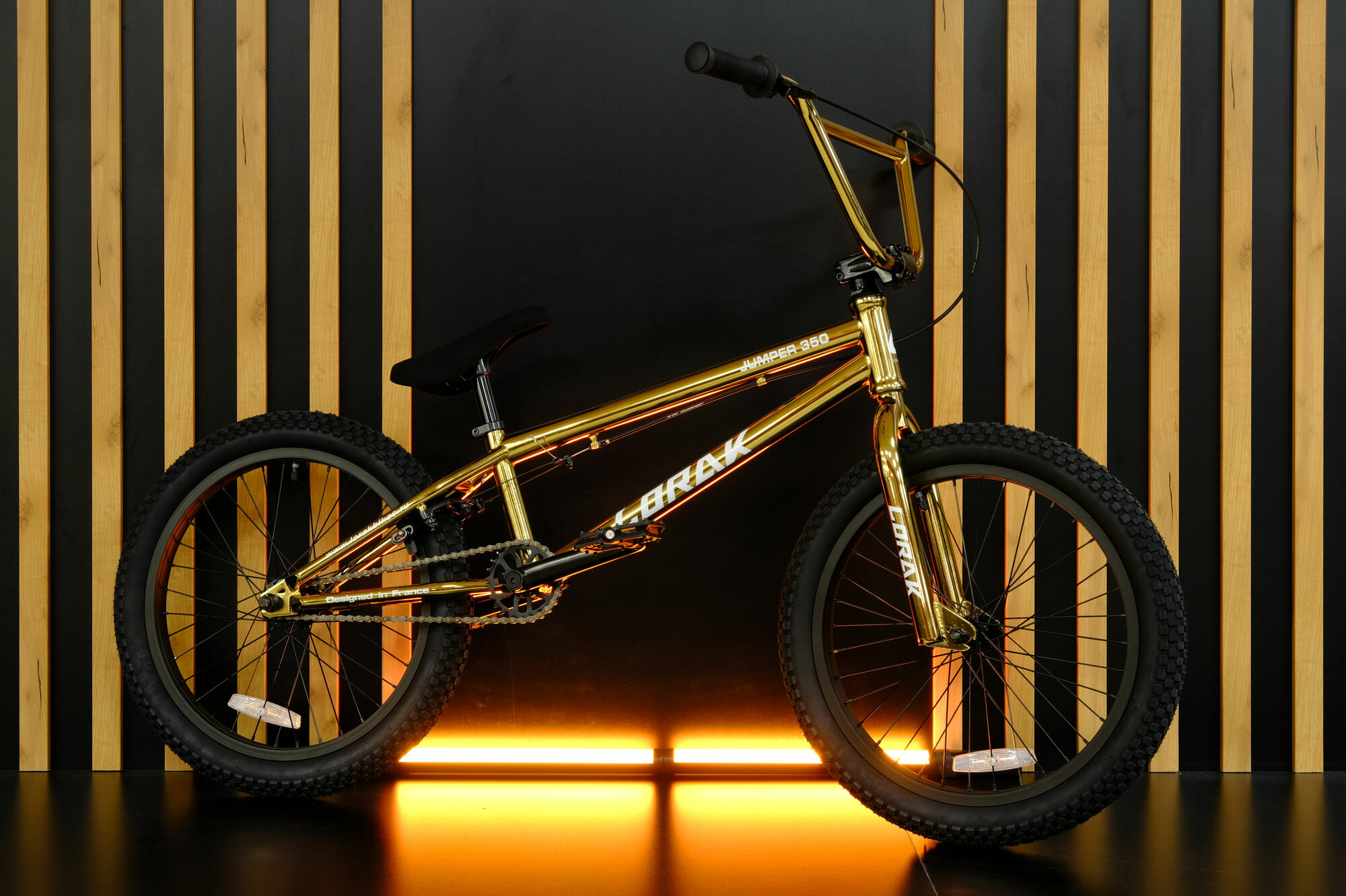 Велосипед Lorak JUMPER 350, золотой, 20", BMX, стрит, 1 скорость, вес 11кг