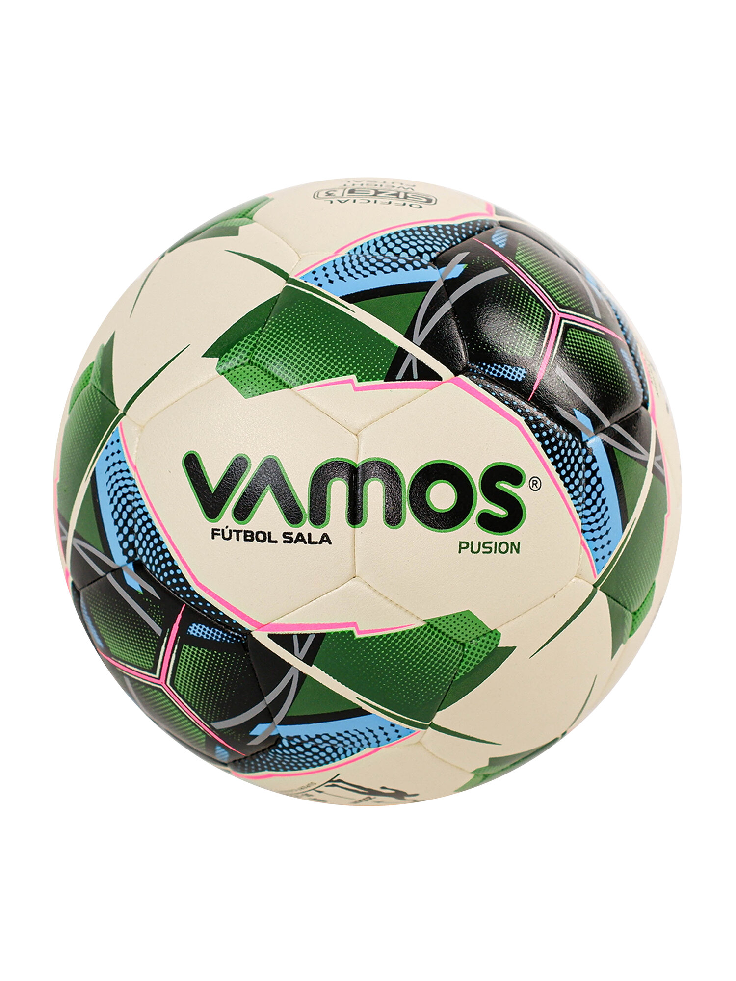 Мяч VAMOS FutSal Pusion, для мини-футбола, размер 3, 32 панели, полиуретан