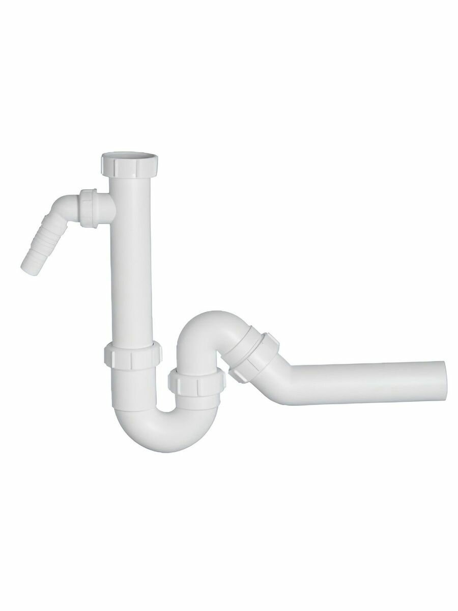 Установочный комплект измельчителя / Сифон для мойки, без выпуска, вывод универсальный