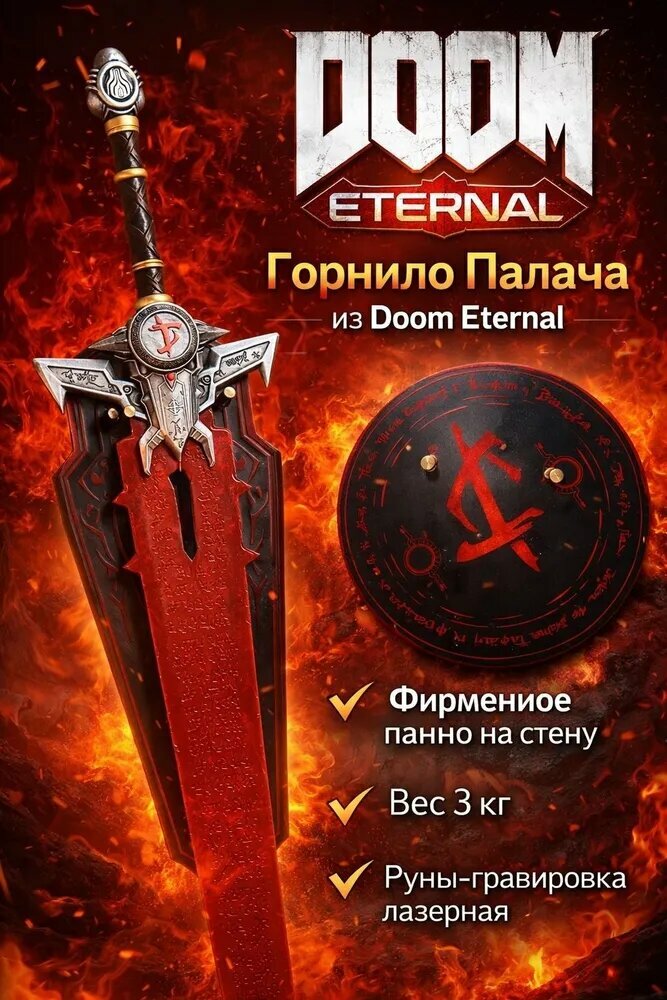 Сувенирный меч Doom Eternal Горнило Палача