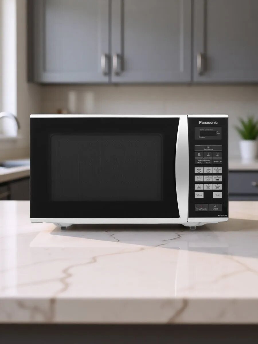 Микроволновая печь Panasonic, NN-ST342MZPE, мощность микроволн 850 Вт, блокировка от детей — фото 1