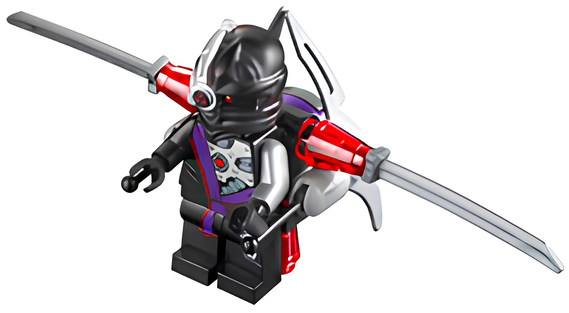 Минифигурка Lego Ninjago Nindroid Warrior with Twin Blade Jet Pack njo0100 U