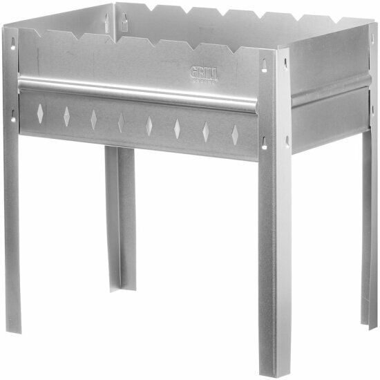 Grillboom Мангал разборный в коробке, 400х400х300 мм, толщина стали 0,6мм с ребром