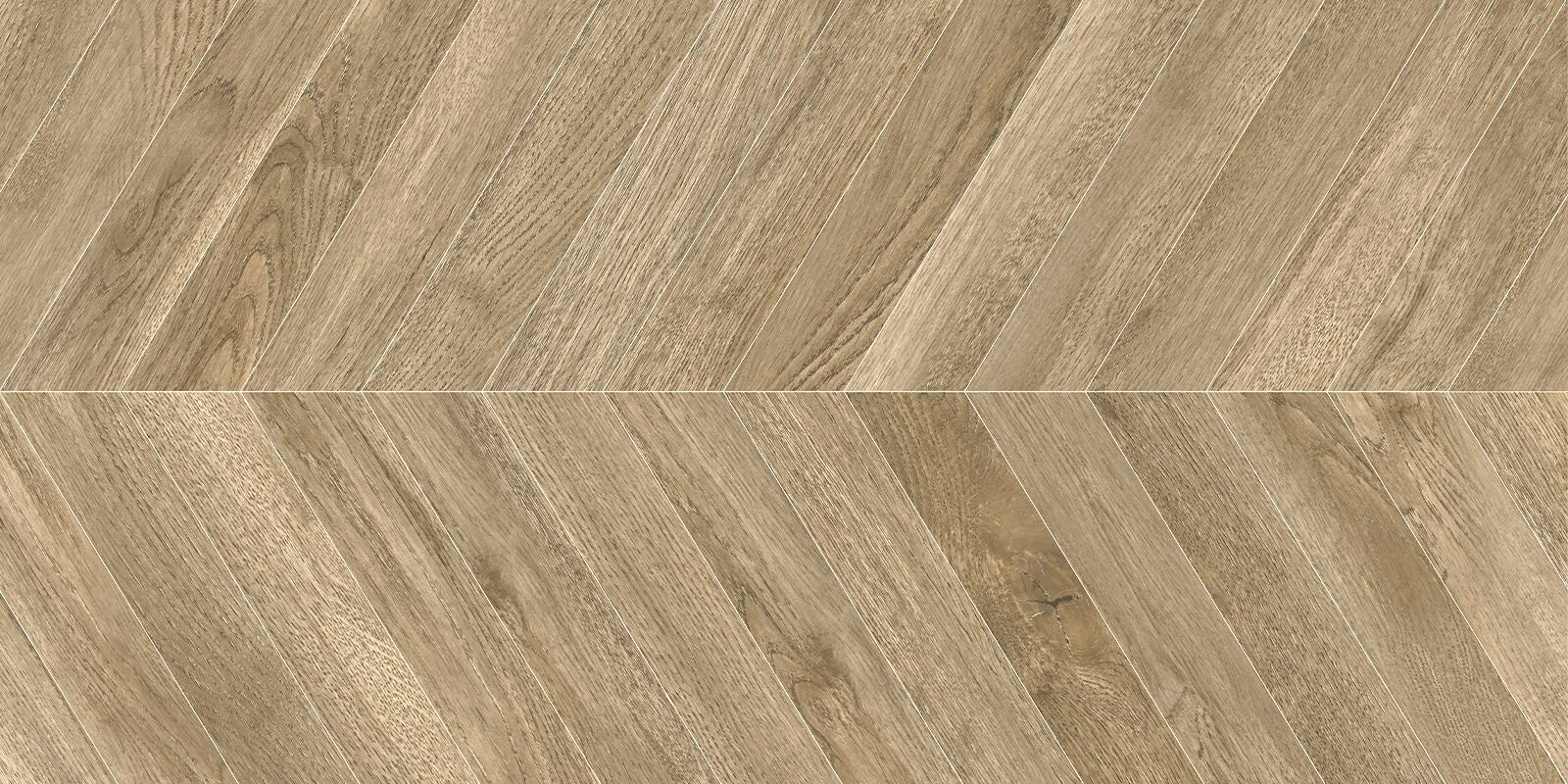 Керамогранит Волнат Шеврон светлый / Walnut Chevron Light 1200x600мм Матовая