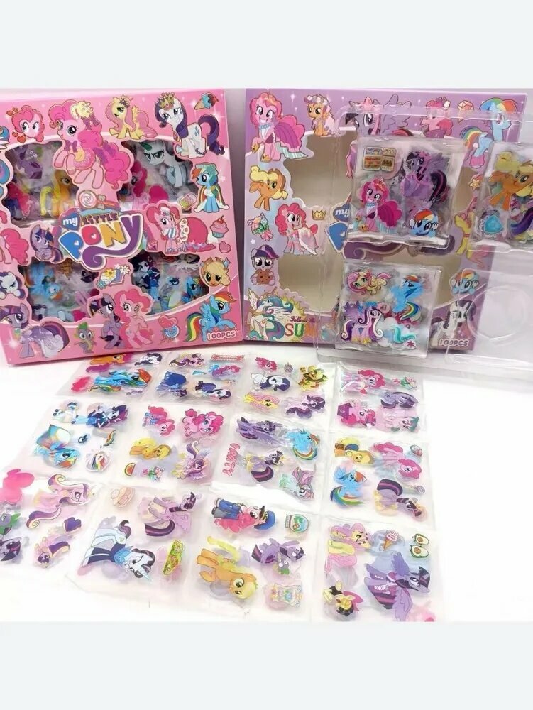 Сделай сам водонепроницаемую наклейку. My Little Pony.100 наклеек