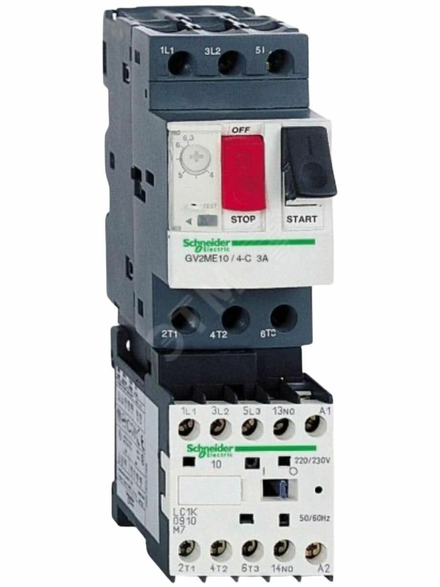 Выключатель автоматический для защиты электродвигателей АД TeSys 2.5-4А 220В AC GV2ME08K1M7 Schneider Electric