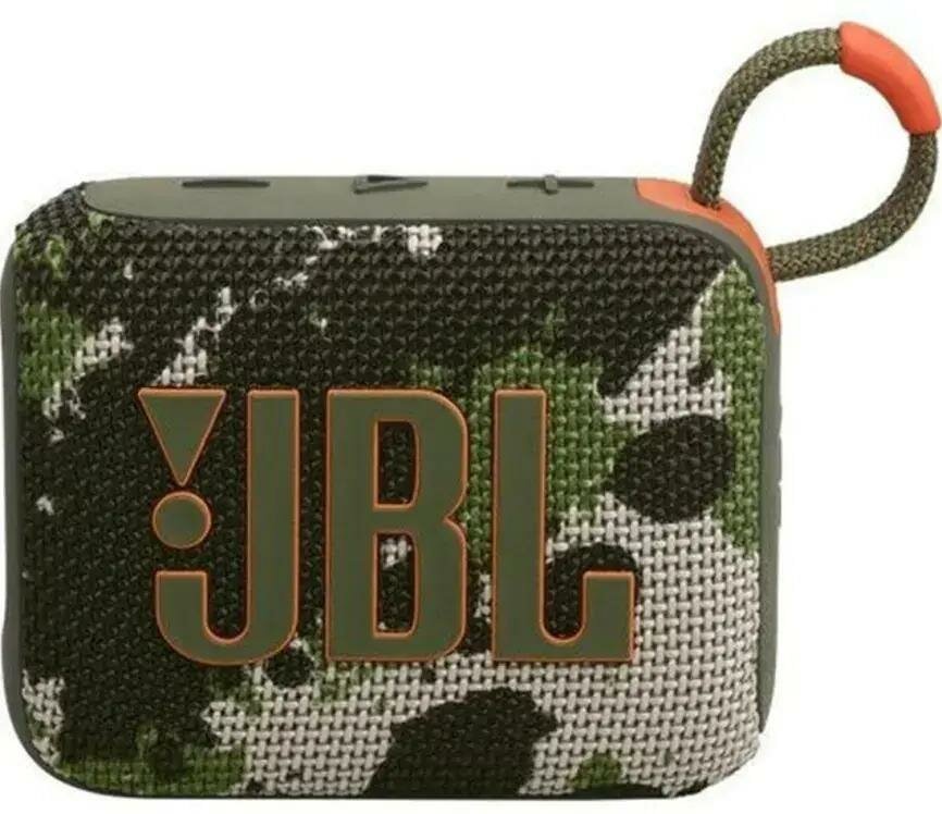 Портативная колонка JBL GO 4, 1.0, камуфляж, 5 Вт, Bluetooth 5.3, 750мАч, влагозащита IP67