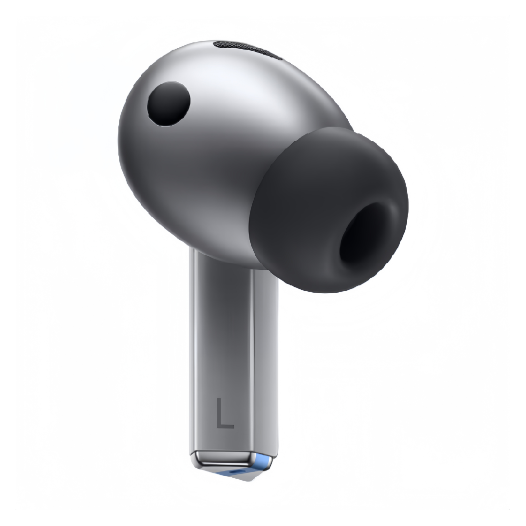 Левый нayшник Samsung buds 3 Pro(L) SM-R630 Silver с амбушкрой среднегo pазмера"M"