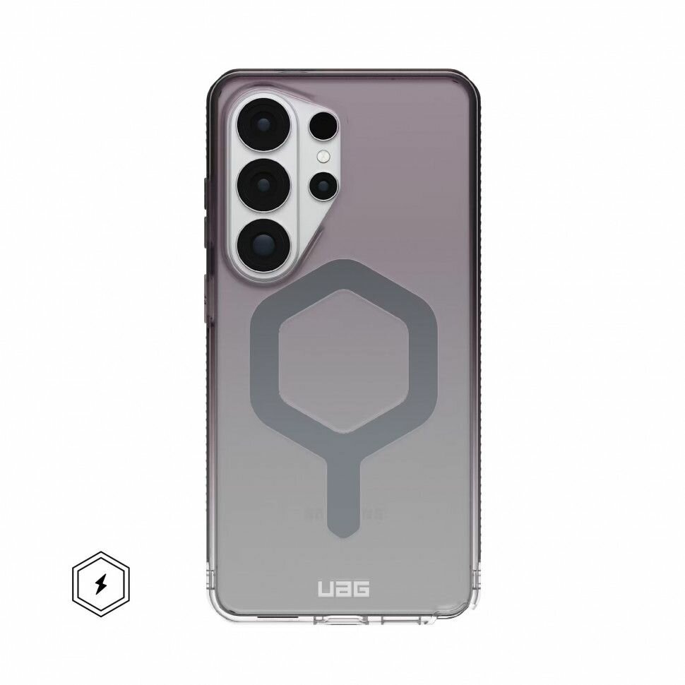 Чехол с поддержкой MAGSAFE Uag Plyo для Samsung S26 Ultra, цвет черный переходит в прозрачный (Black/Clear Ombre)