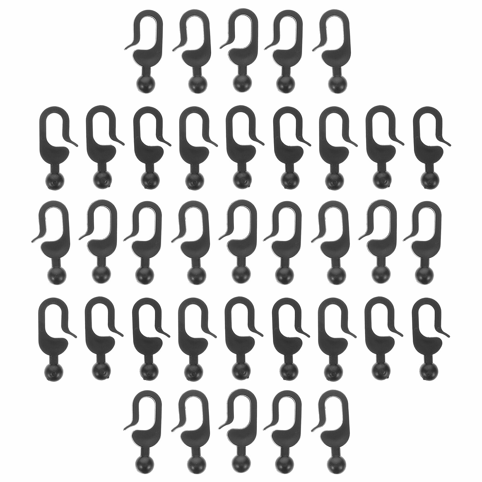 50 Штук Пластиковых Крючков, Для Завесов Тента, Из Пластика
