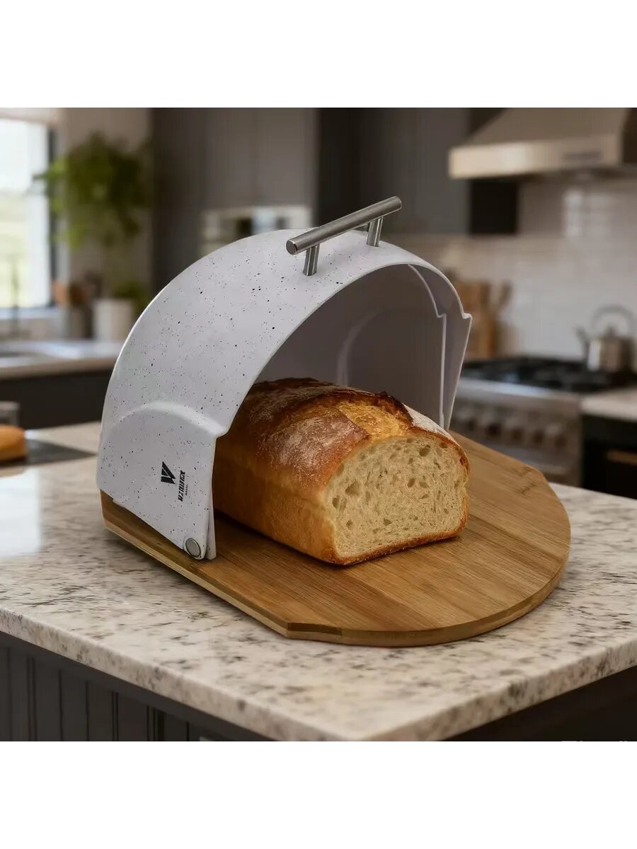 Кухонная хлебница для хранения хлеба из нержавеющей стали