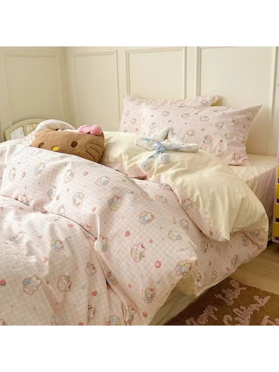 Постельное белье 1.5 hello kitty — фото 1