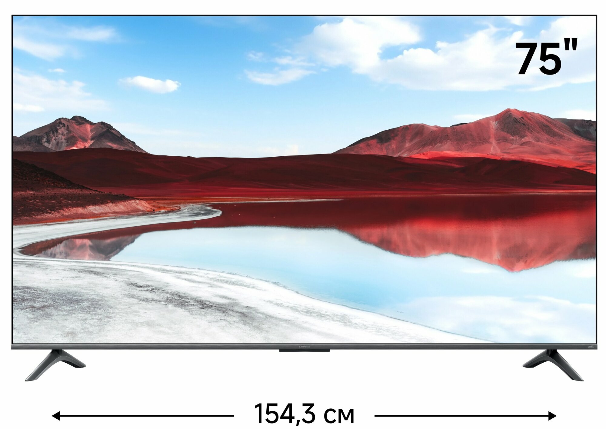 75" (190 см) Телевизор Xiaomi TV A Pro 75 2025 черный, QLED, 4K UltraHD, Wi-Fi, 60 Гц, Android TV