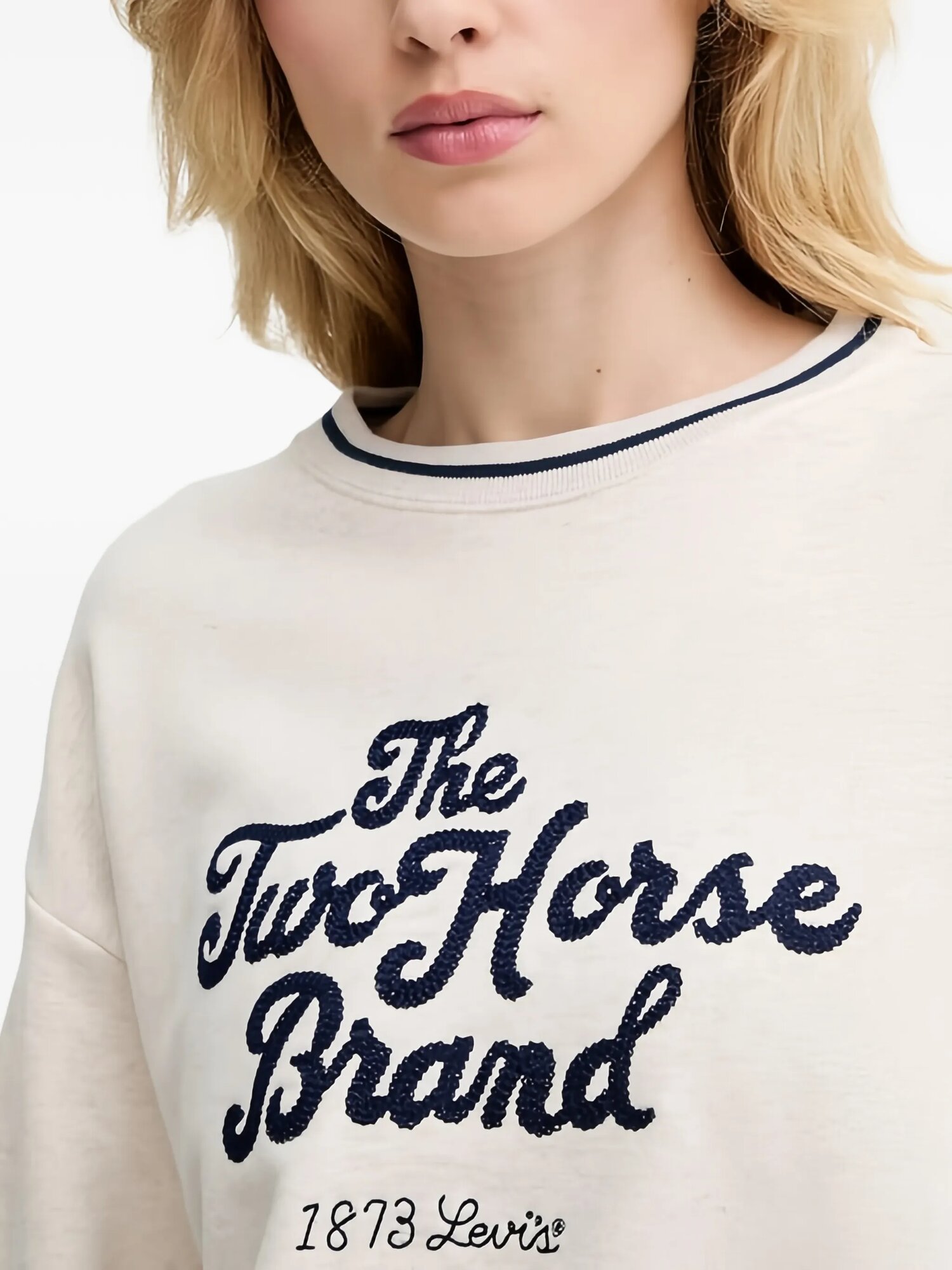 Толстовка Levi's Print ribbed sweatshirt, размер S, , разноцветный — фото 1