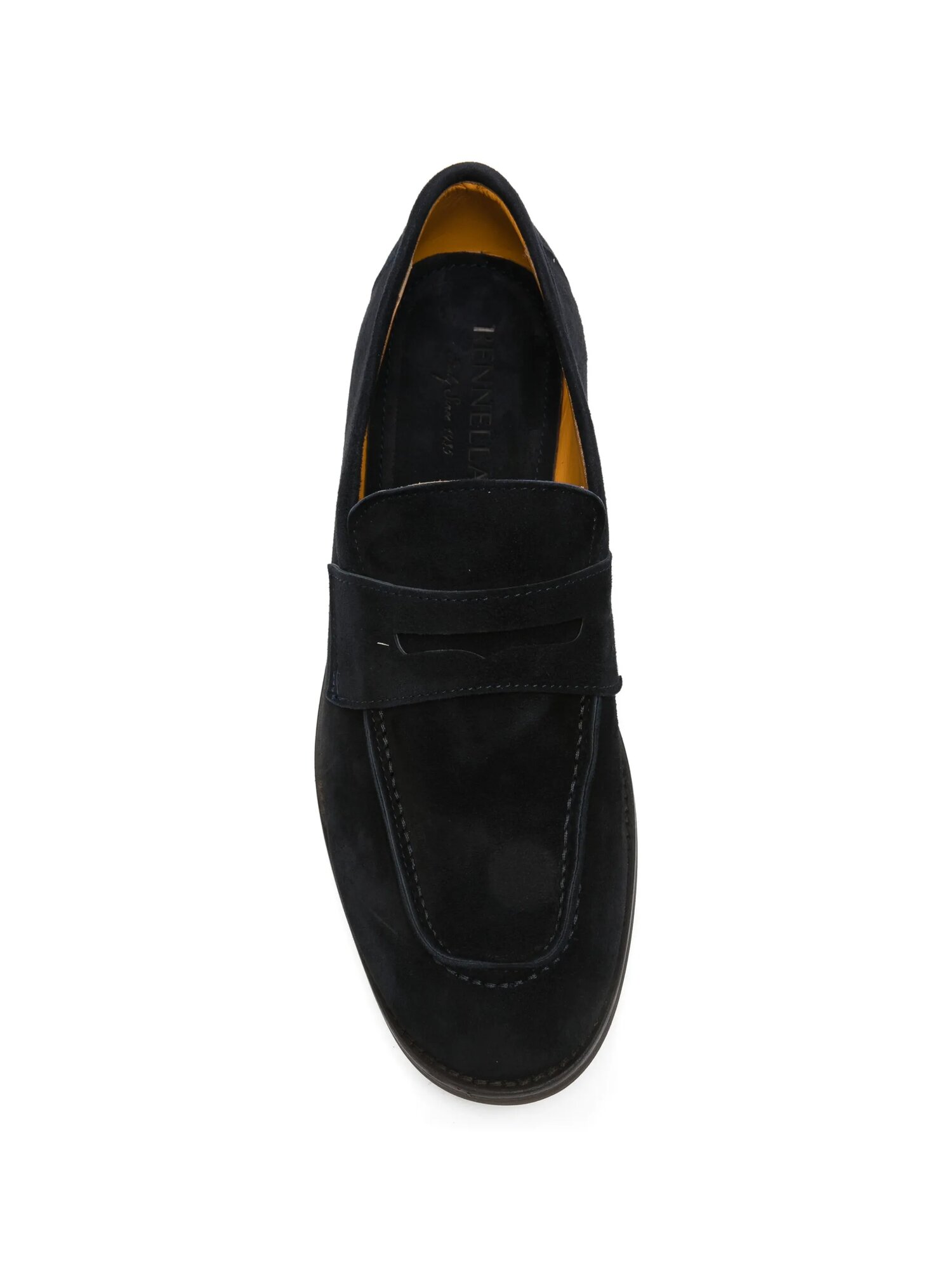 Лоферы F.LLI RENNELLA Suede penny loafers, размер 43, black/black — фото 1